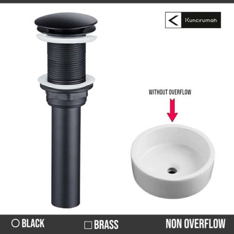 Promo Afur Pipa Wastafel Tanpa Overflow / Avur Drainer Pop-Up Basin ...