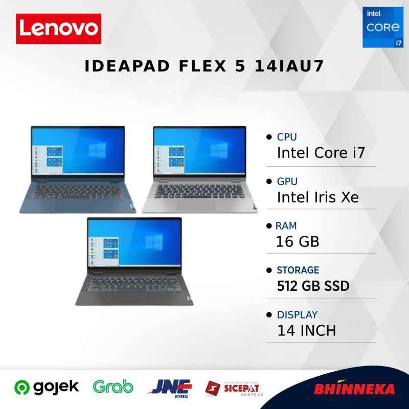 Jual Lenovo Ideapad Flex 5 14iau7 Storm Grey Di Seller Bhinneka Official Store Sunter Agung