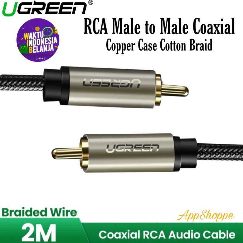 Promo Ugreen Kabel Digital Coaxial RCA Male Stereo untuk Amplifier TV ...