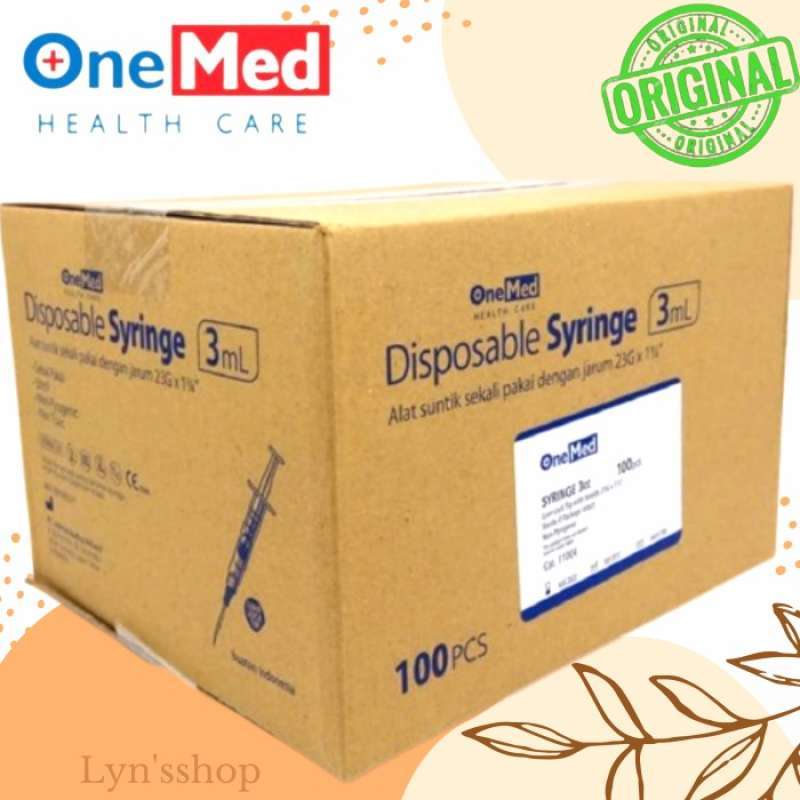 Promo One med Disposable Syringe 3cc /5cc/ Syringe One med Diskon 33% ...