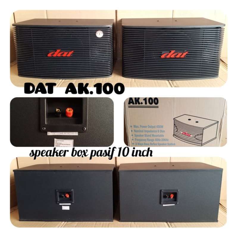 Jual Speaker Pasif 10 Inch Harga Sepasang Dat Ak.100 Di Seller Gamma Store - Kalibata, Kota ...