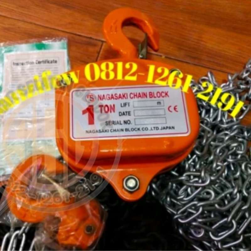 Promo NAGASAKI Chain Block Haevy Duty Capacity 1 Ton x 5 Meter Japan ...