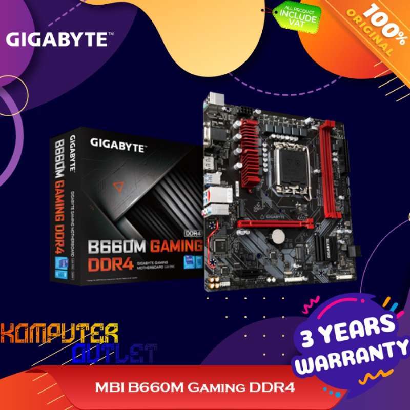 Jual Gigabyte B660m Gaming Ddr4 Motherboard Intel Gen 12 (lga 1700 Ddr4) Di Seller ...