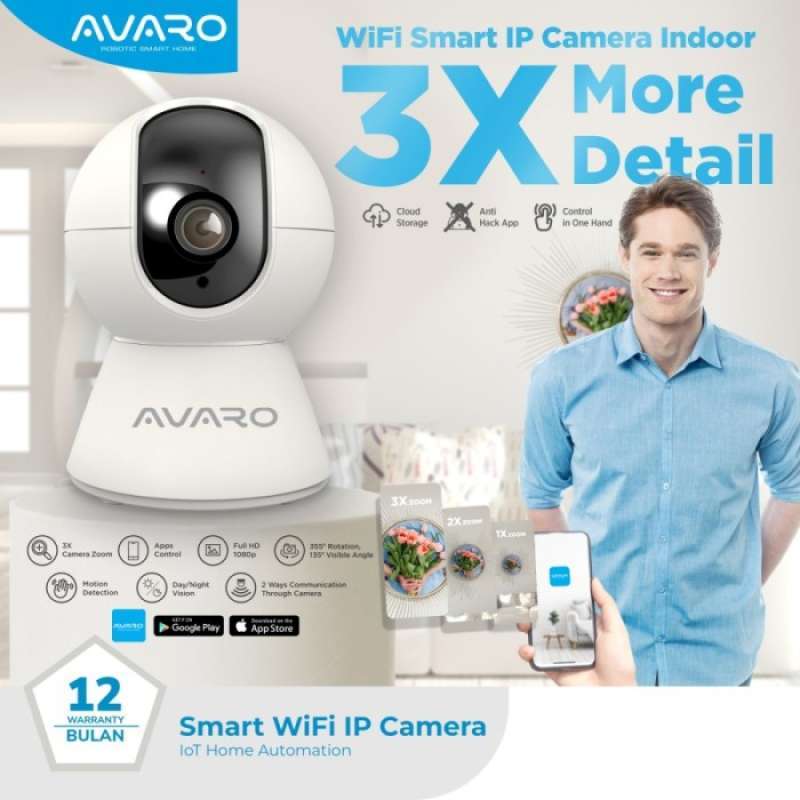 Jual Exclusive Avaro Smart Cctv Wifi Ip Camera Cctv Indoor 2mp Ptz Di Seller Persada Computer ...
