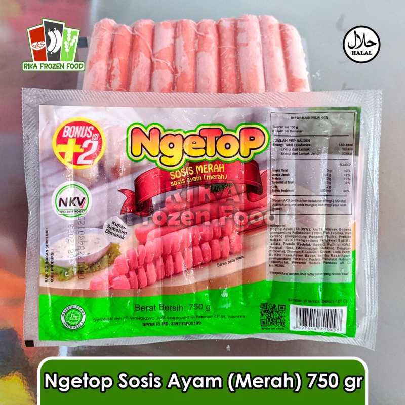 Jual Ngetop Sosis Merah 750 Gr Isi 32 Pcs Halal Di Seller Rika Frozen ...