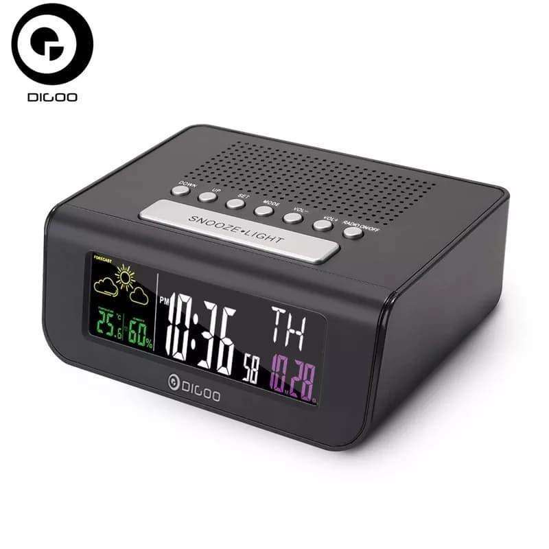 Jual Digoo DG-FR100 -SmartSet Digital Alarm Clock FM Radio Thermometer ...