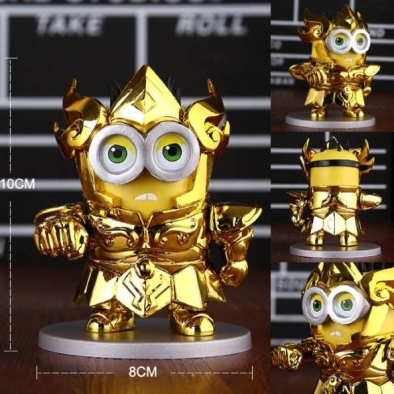 Jual Despicable Me minions cos Saint Seiya Leo 10cm-4 PVC Action Figure ...