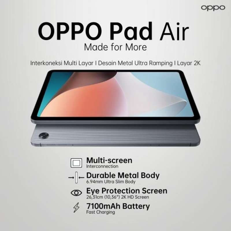 Jual Oppo Pad Air [4gb/64gb] Di Seller Era 2000 Official Store - Era 2000 Mekar Agung - Kota ...