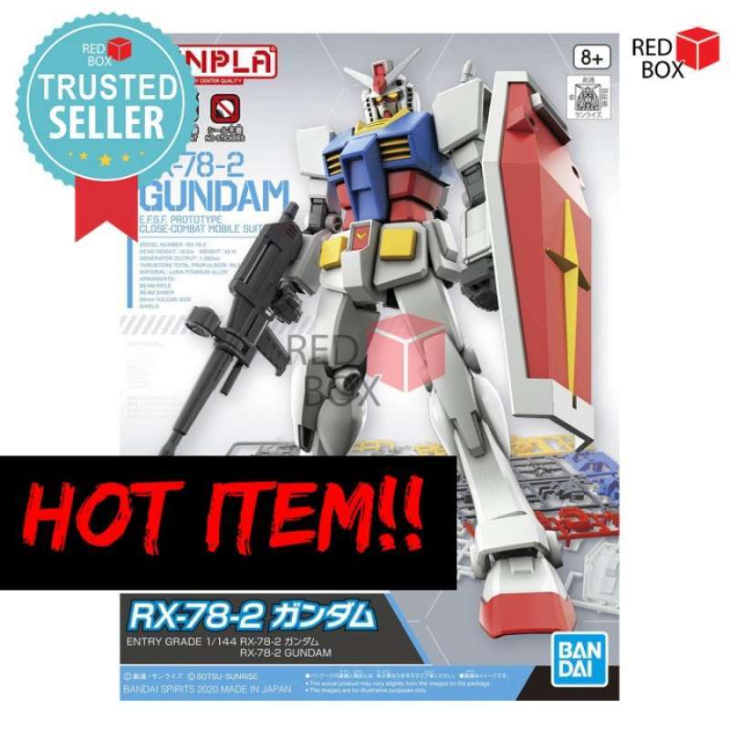 Promo Entry Grade Rx-78-2 Gundam Bandai Original Gunpla Eg Rx78 1/144 ...