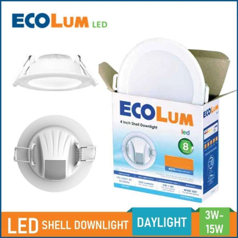 Promo lampu led downlight 18 watt putih garansi ecolum Diskon 23% di ...