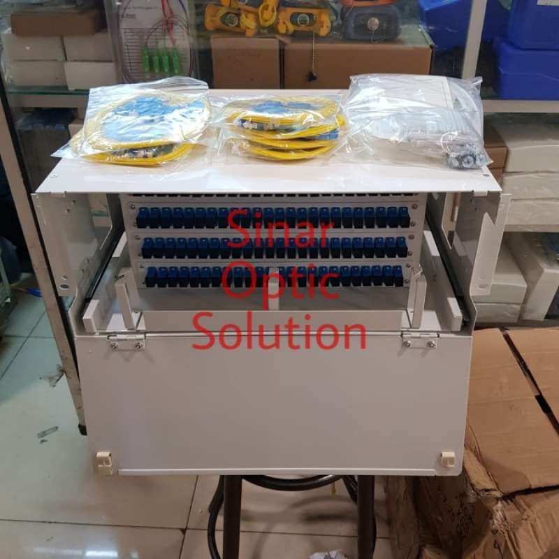 Promo OTB rack 96 core lengkap / optical terminal box 96 core sc lengkap - Multivariasi ...