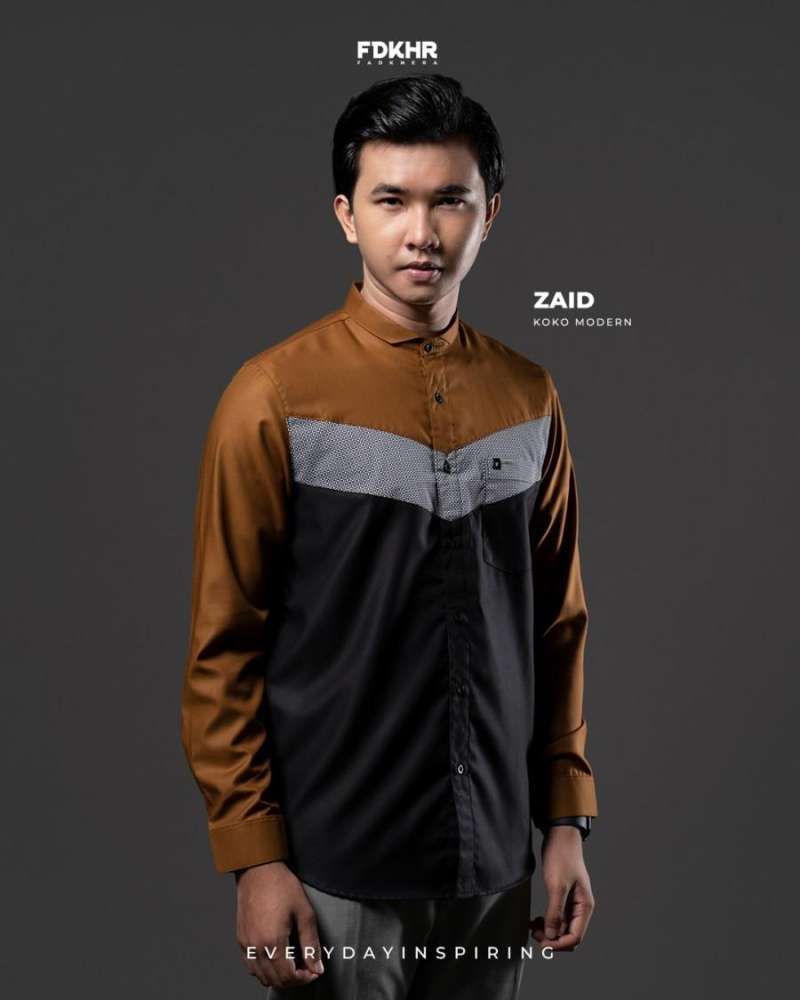 Jual Zaid Dan Zaid Long Kemko Modern Kemeja Pria Fadkhera Di Seller ...