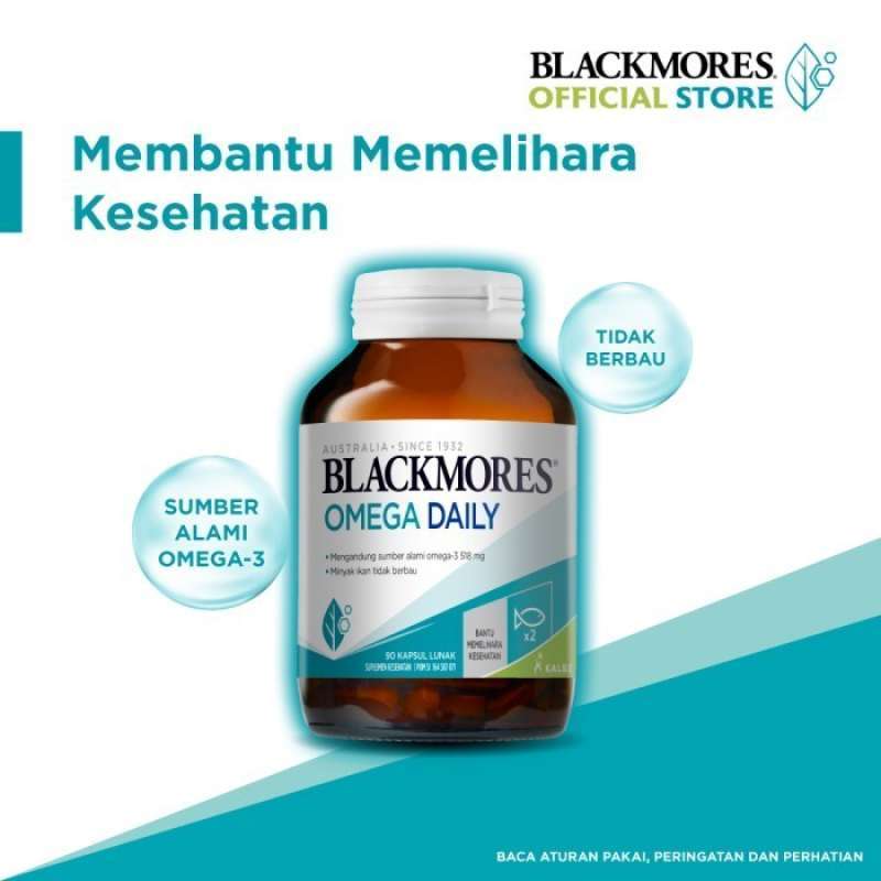 Promo Blackmores Omega Daily Odourless Bpom Kalbe 30 Caps Diskon 13% Di ...