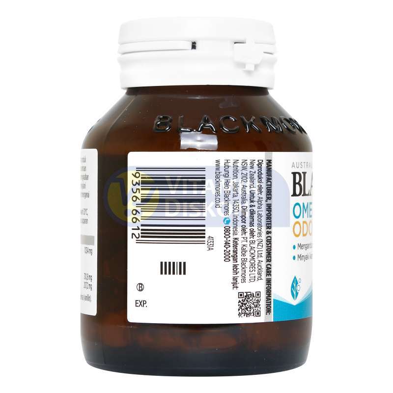 Promo Blackmores Omega Daily Odourless Bpom Kalbe 30 Caps Diskon 13% Di ...