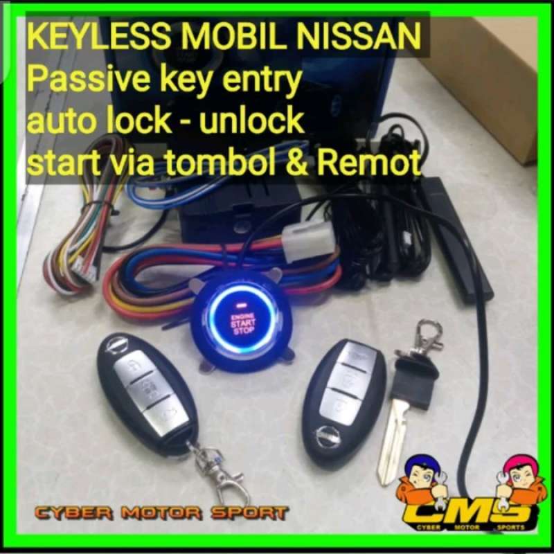 Promo Keyless universal mobil nissan. start stop button pke keykess ...