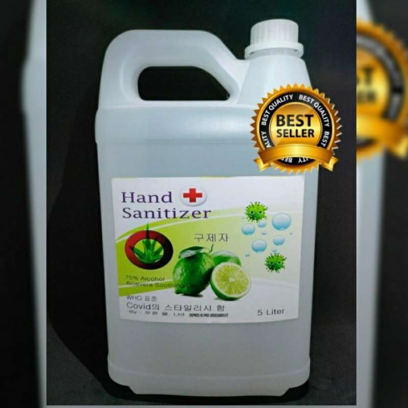 Promo HAND SANITIZER 5 LITER GELL TERMURAH Diskon 33% di Seller Nazal ...