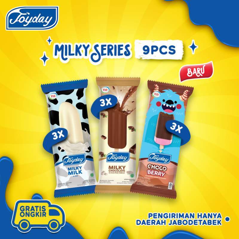Promo Joyday Ice Cream Package Milky Series - Isi 9pcs Es Krim Mix ...