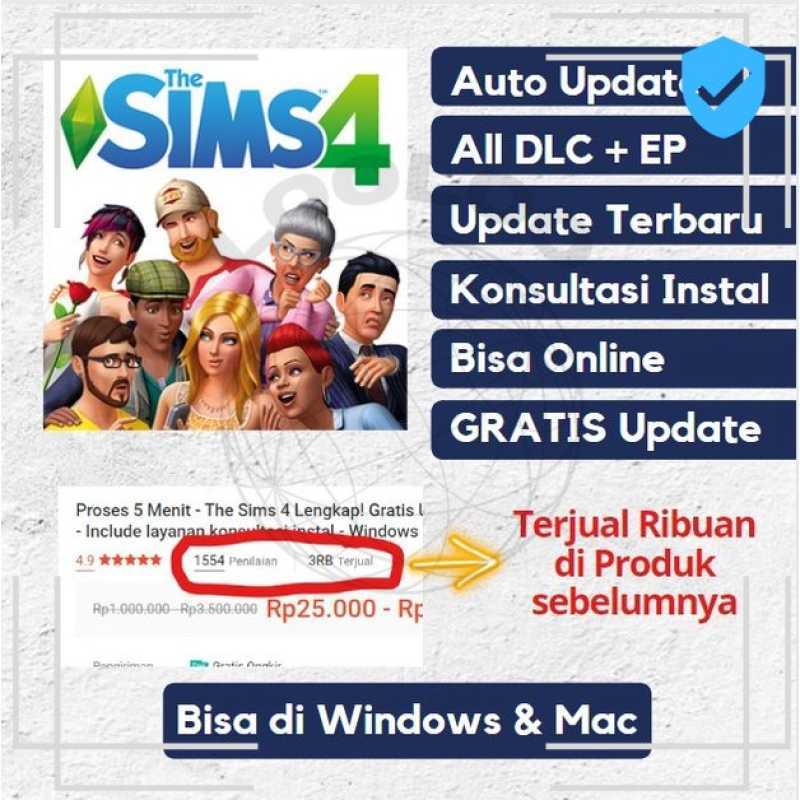 Jual The Sims 4 Full Dlc Untuk Windows / Mac - Dilengkapi Fitur Auto ...