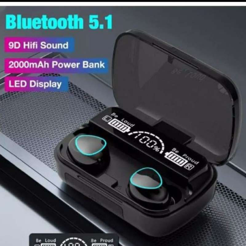 Jual Akeno Premium Import / Earphone Power Bank Wireless 2 In 1 Di ...