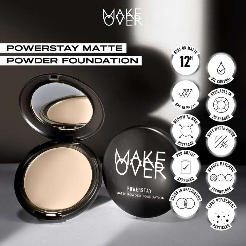 Jual [last Chance] - Make Over Powerstay Matte Powder Foundation 12 G ...