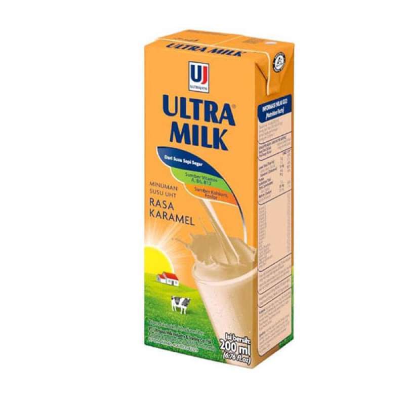Promo Ultra UHT Milk Caramel 200 Ml Diskon 7% di Seller Primo Citos ...