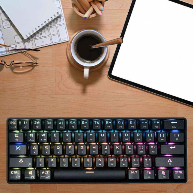 Jual Professional Computer Desktop Mechanical Gaming Keyboard RGB ...