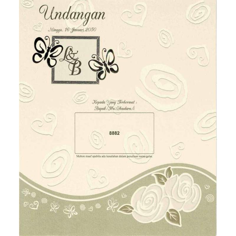 Jual Blangko Kosong Undangan Nikah ERBA 8882 di Seller Undangan Nikah ...
