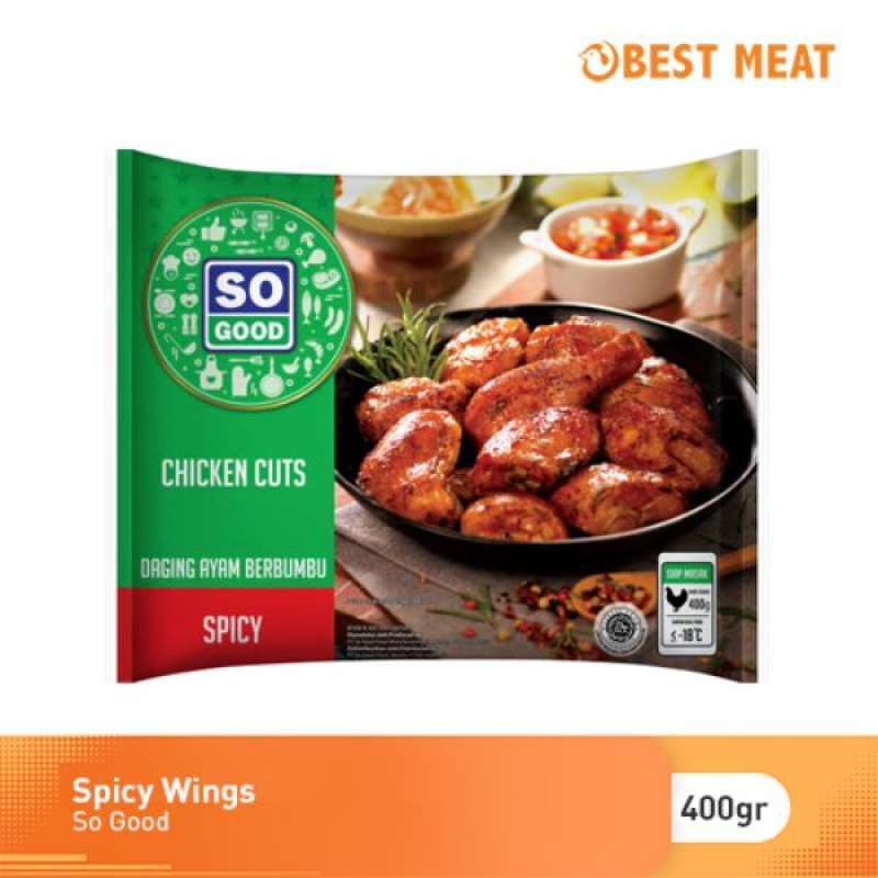 Jual Ayam Potong Berbumbu Spicy Wing So Good 400 gr di Seller Best Meat ...