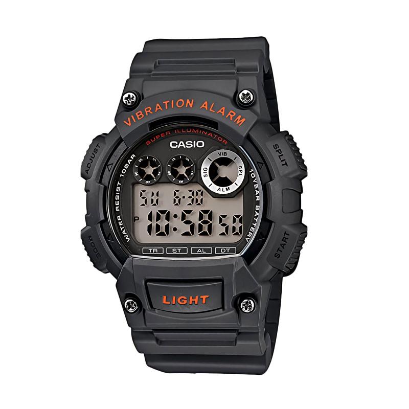Jual Casio W-735H-8AVDF Vibration Alarm Jam Tangan Pria - Hitam di ...