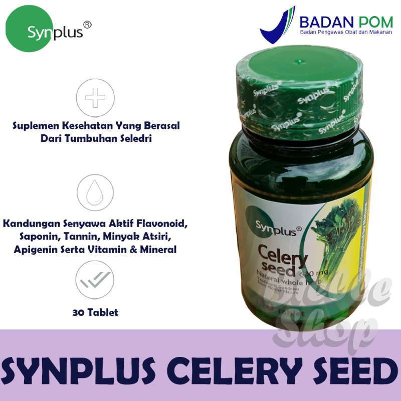 Jual Synplus Celery Seed 600 Mg 600Mg 30 tabs - Mengontrol Tekanan ...
