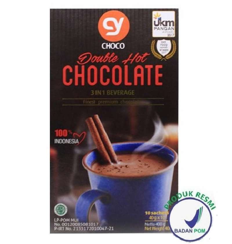Jual CY Choco Double Hot Chocolate 3 in 1 Beverage [40g x 10] di Seller ...