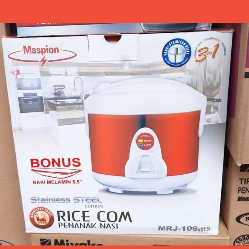 Jual Rice Cooker Maspion 1,2 Liter Panci Stainless Steel di Seller ...