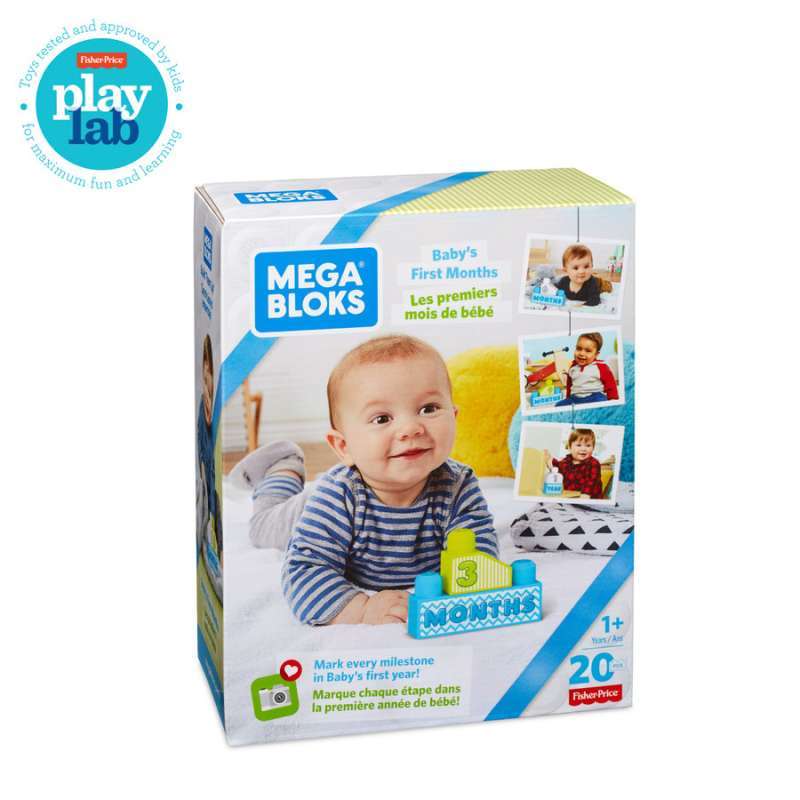 Jual Fisher Price Mega Blok Baby's First Month Balok Bulan Mainan (blue ... Jual Fisher Price Mega Blok Baby's First Month Balok Bulan Mainan (blue ...
