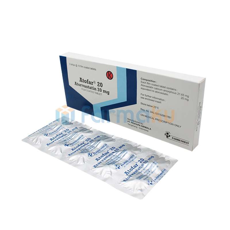 Jual Atofar 20 Tab 10 tablet di Seller Apotek Farmaku Tomang ...