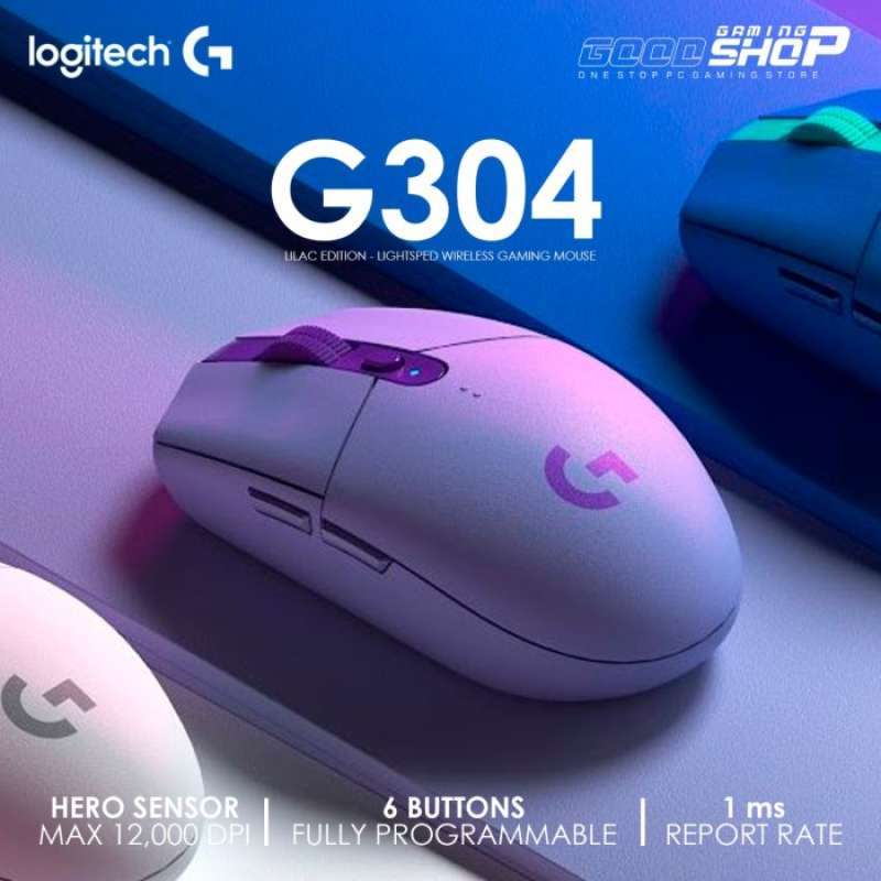 Promo Logitech G304 -wireless gaming Mouse - Lilac - Lilac Diskon 11% ...