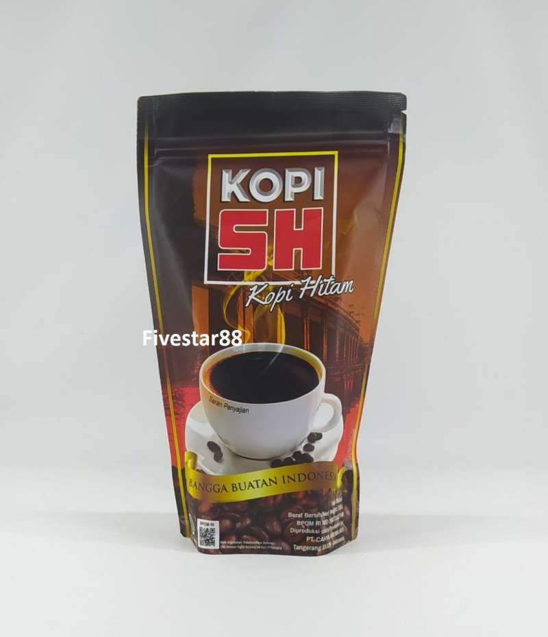 Jual Kopi Sh Kopi Hitam 250gram Kopi Bubuk Kopi Hitam Serbuk Kopi Bubuk ...
