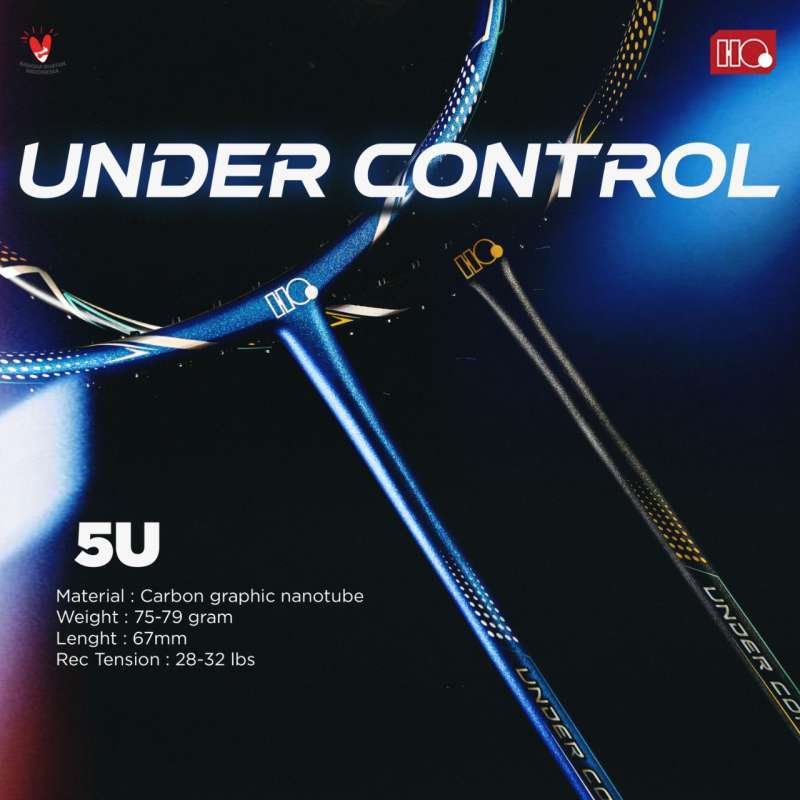 Promo Hi-Qua Under Control Nano Raket Badminton Bulutangkis 5U Max ...