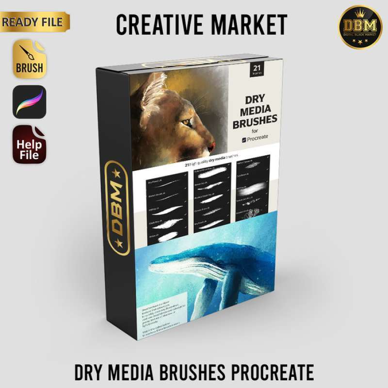 Promo Dry Media Brushes Procreate Diskon 10% di Seller DIGITAL BLACK MARKET - Kab. Bekasi, Jawa ...