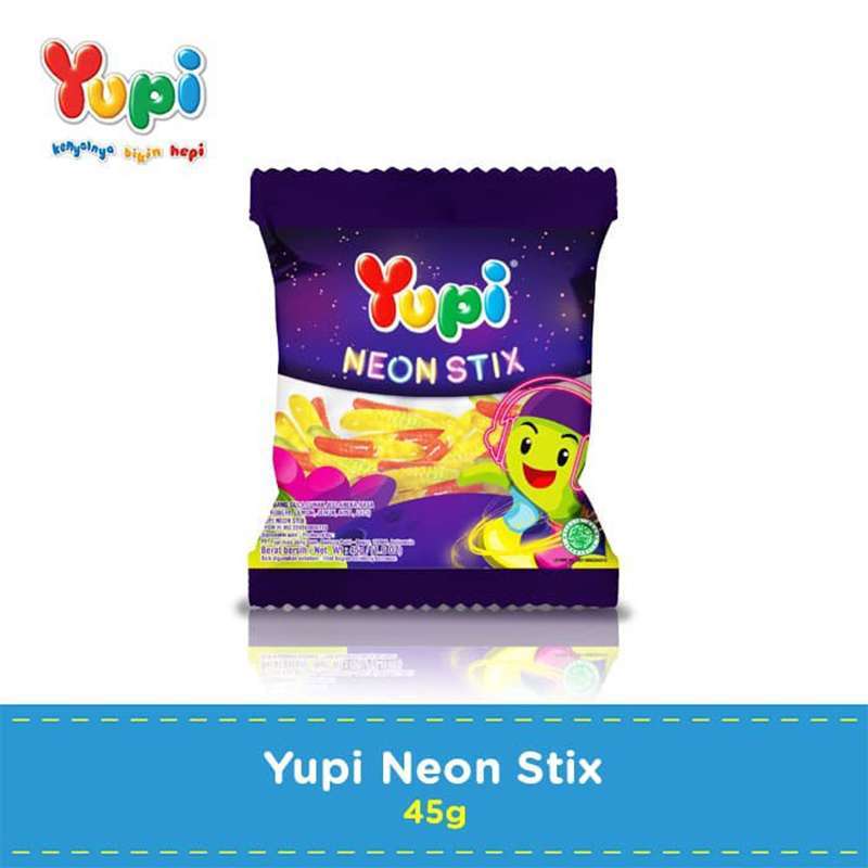 Promo Yupi Gummy Candies Neon Stix 45 g Diskon 19% di Seller Alfamart ...