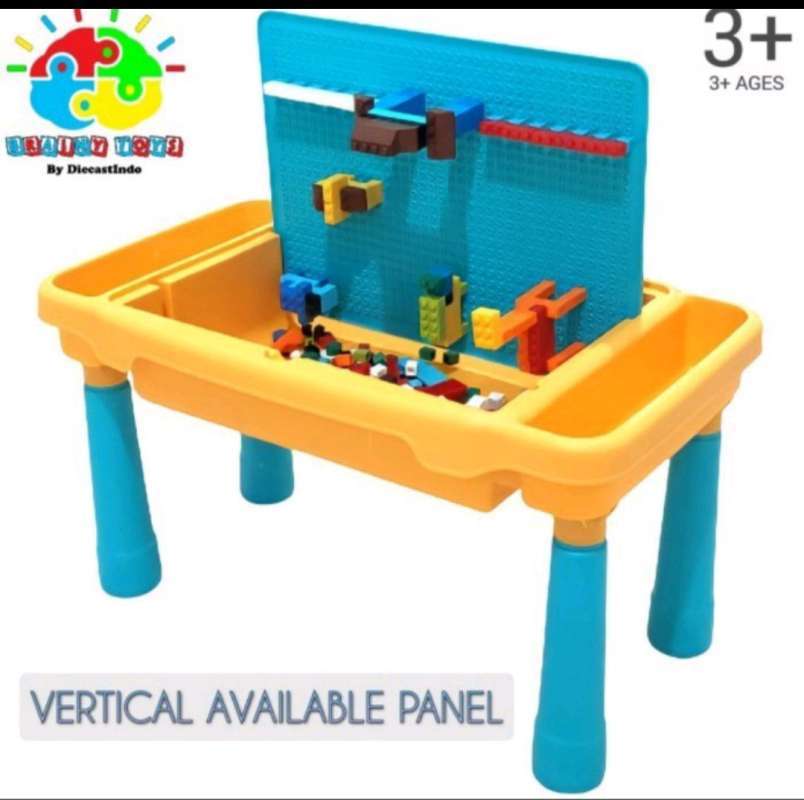 Jual MEJA LEGO- Activity Lego desk included bricks 300 pcs di Seller ...