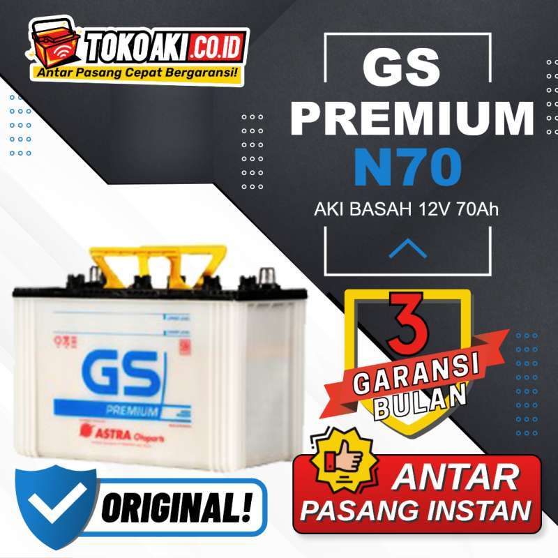 Jual GS Premium N70 Aki Mobil di Seller TokoAki Official Store - Kota ...