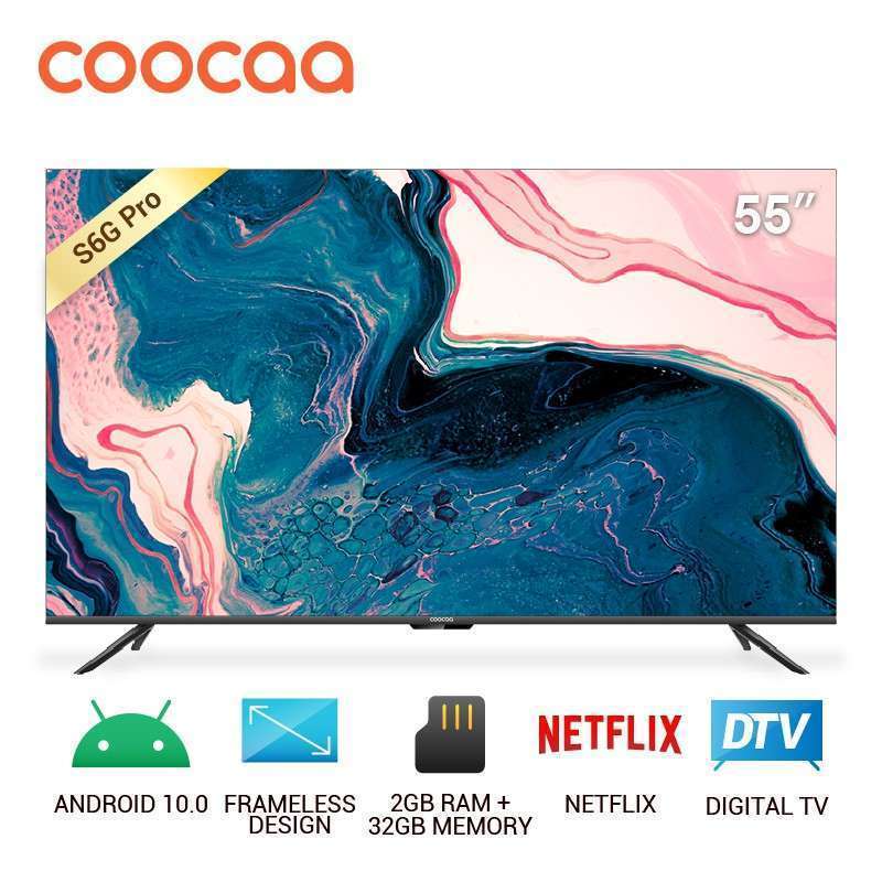 Jual [Resmi] Coocaa 55S6G PRO Android TV 55 Inch 4K Digital TV - tv ...