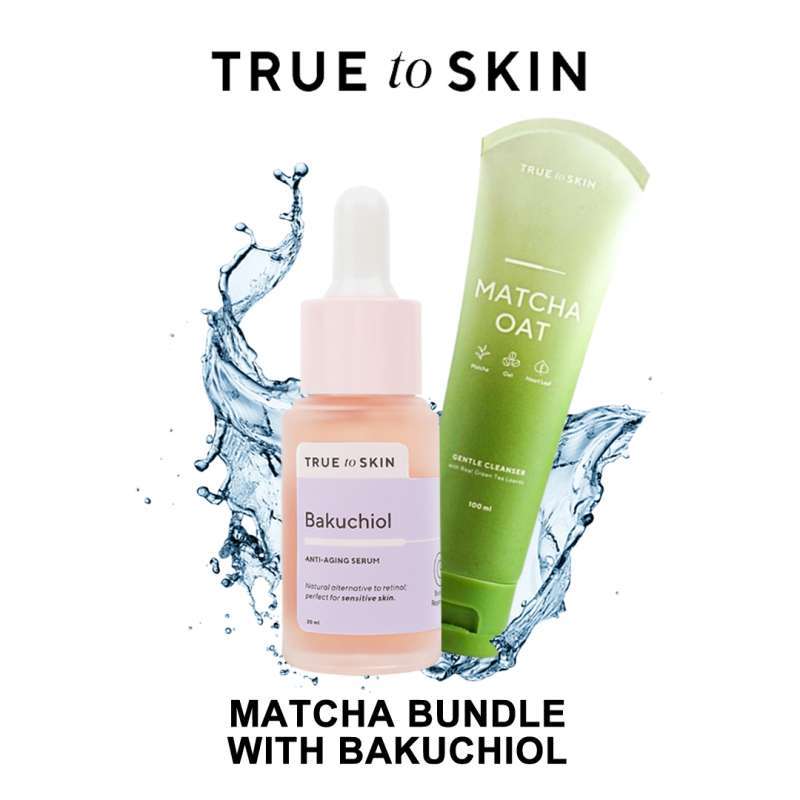 Jual TRUE TO SKIN MATCHA GEL CLEANSER BUNDLE WITH SERUM WAJAH COLLAGEN ...