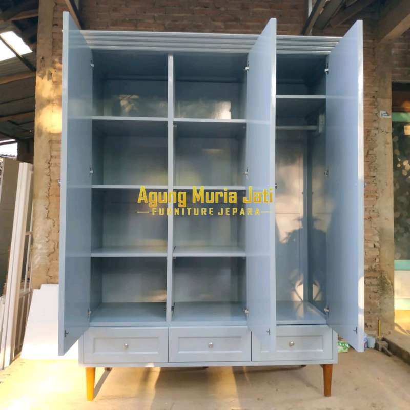 Jual Almari Kayu Solid Minimalis - 2PINTU di Seller Agung muria jati ...