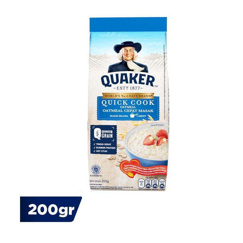 Promo SMG/JOG/SOLO - QUAKER Quick Cooking Oatmeal [200 g] Diskon 10% di ...