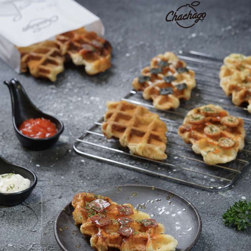 Jual Croffle Savoury Mix (2 pcs) di Seller Chachago Pantai Indah Kapuk ...