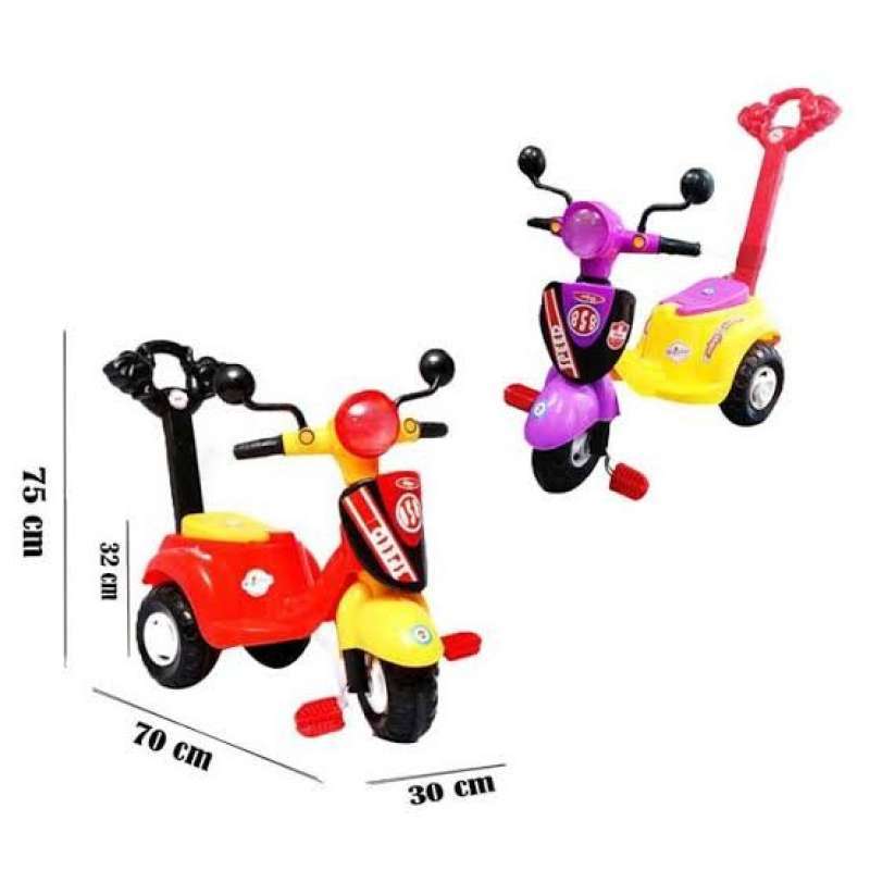 Promo Sepeda bike goes roda tiga dorong bicycle motor anak spion besar ...
