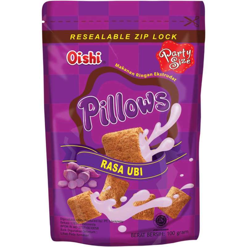 Jual Oishi | Pillows Rasa Ubi (ube-filled Flavor) | 100 Gram Di Seller Office Mart - Akcaya ...