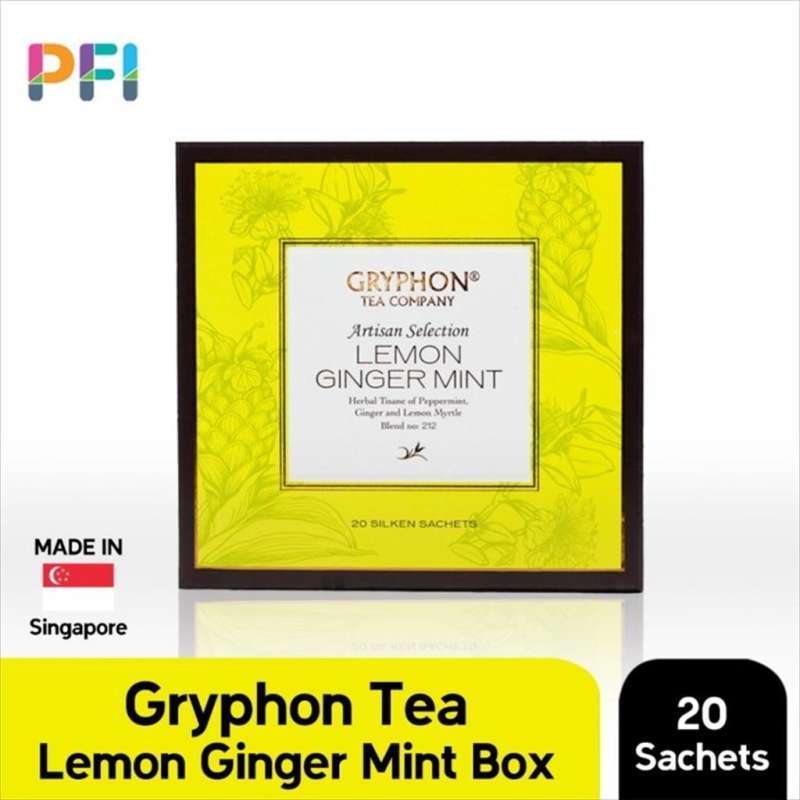 Jual Gryphon Tea Lemon Ginger Mint 1 box ( 20 Sachets ) di Seller ...