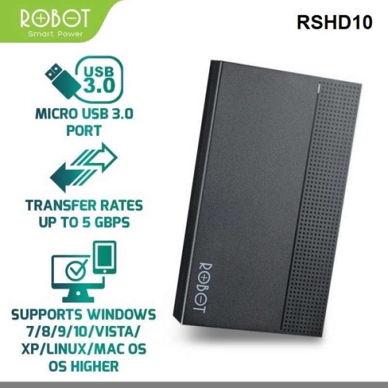 Promo Robot RSHD10 HDD Enclosure 2.5 SATA USB3.0 Casing External ...